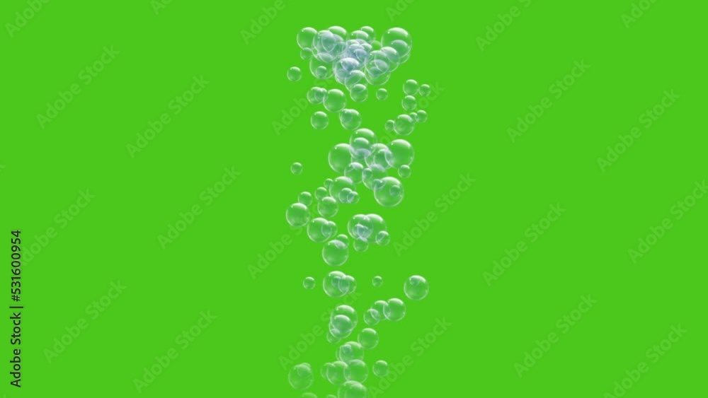 Vidéo Stock Abstract Various Air Bubbles in Water rising up slow motion ...