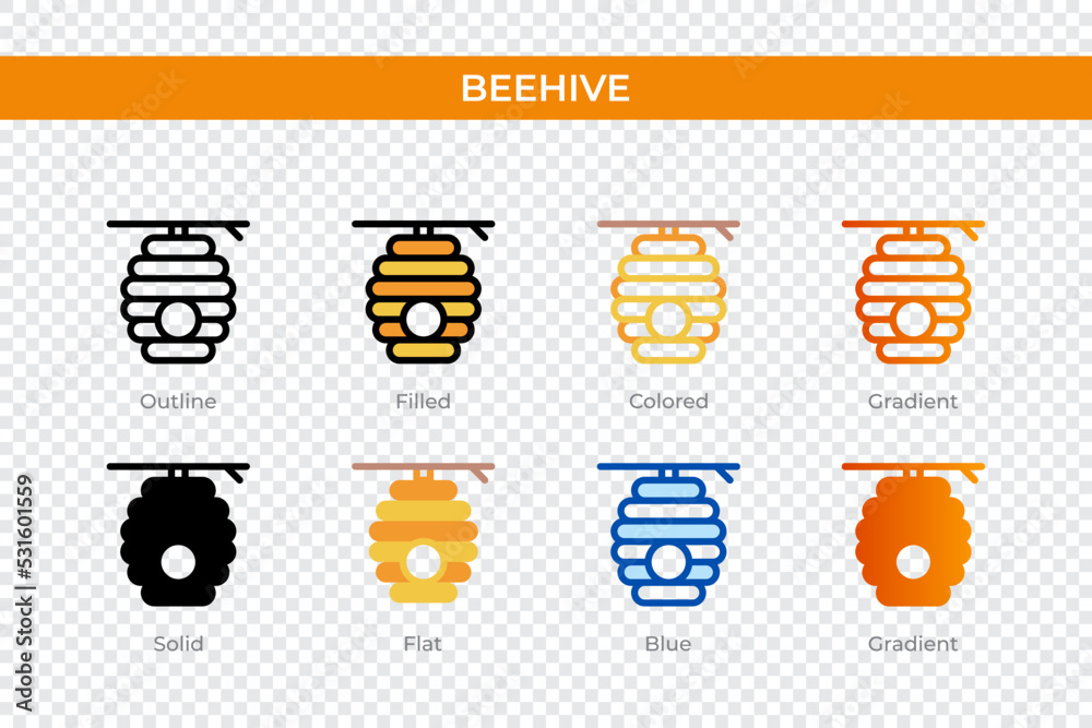 beehive icon in different style. beehive vector icons designed in ...