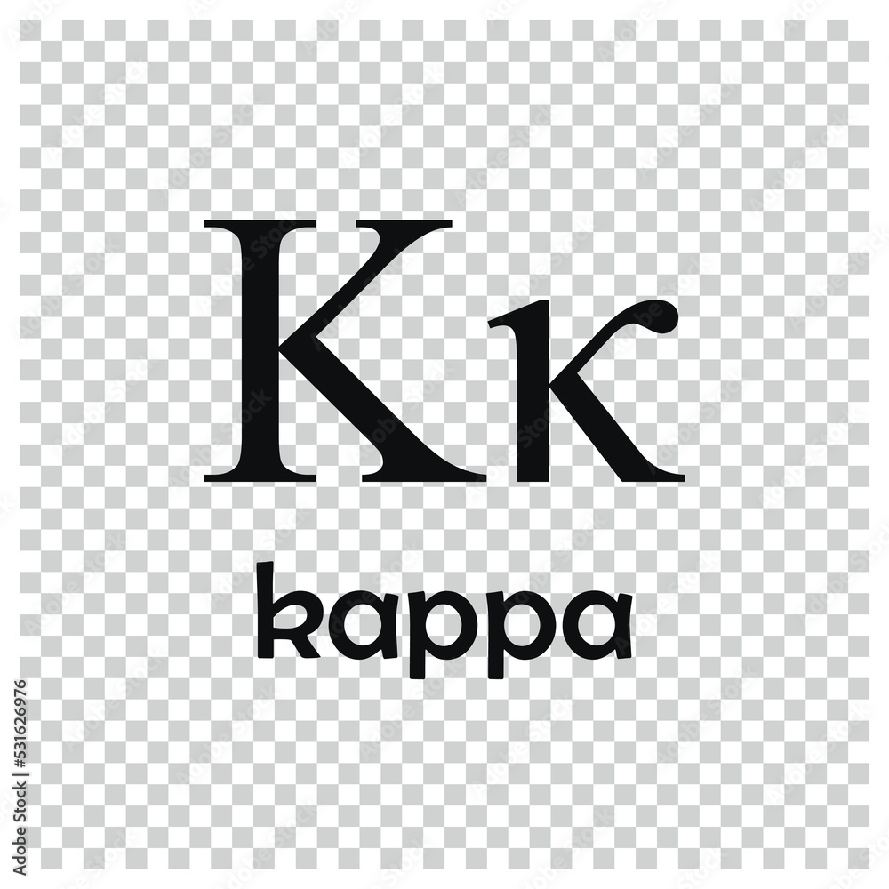 Simple kappa. The Greek alphabet has been used to write the Greek ...