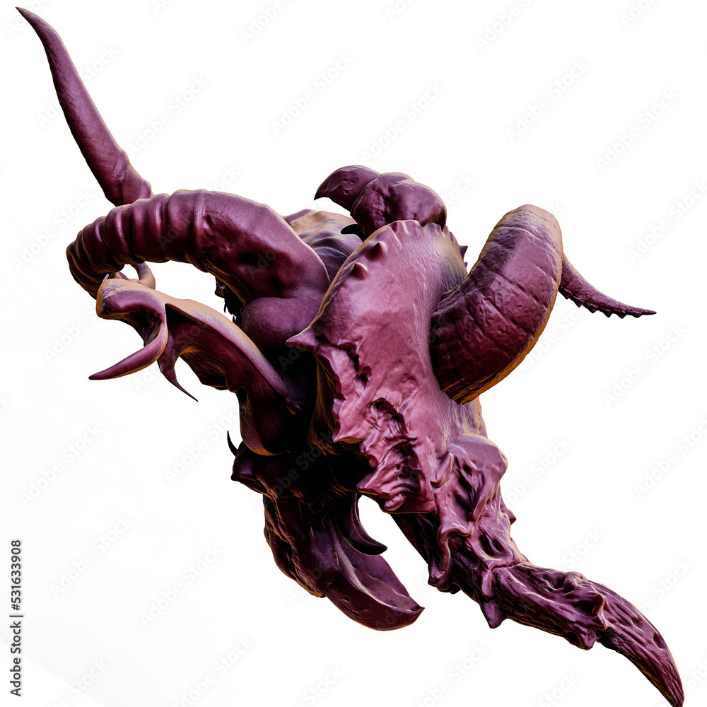 Abstract Organic Alien Tentacle Tendril | Transparent Background PNG ...