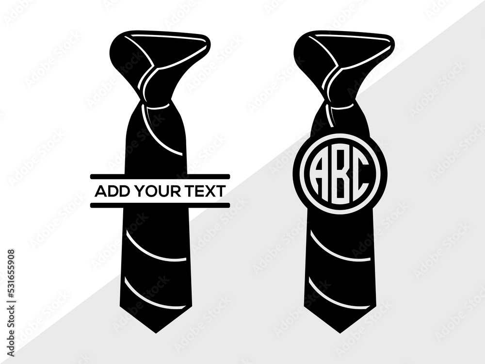 Tie SVG, Necktie Svg, Tuxedo Tie Svg, Men's Neckties Svg, Split ...