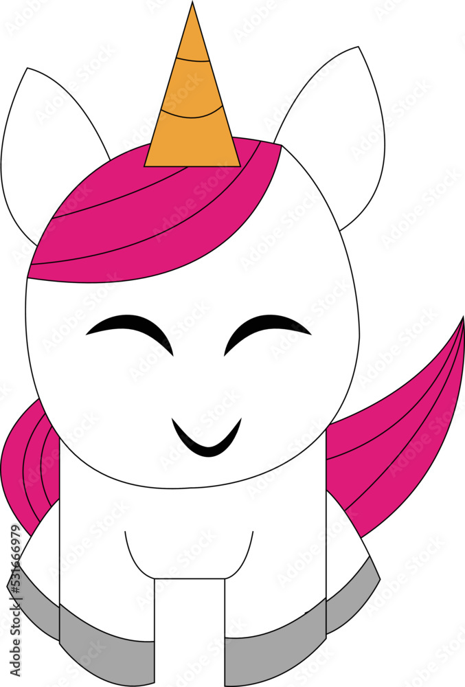 Unicorn vector art illustration Unicorn image or clip art. Stock Vector ...