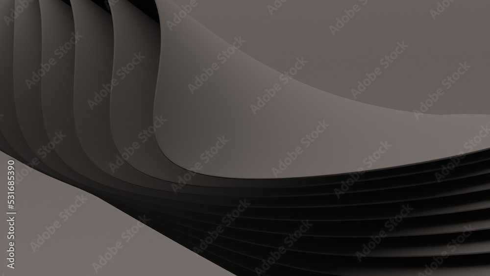 Abstract black wallpaper 3d render. Elegant dark luxury background ...