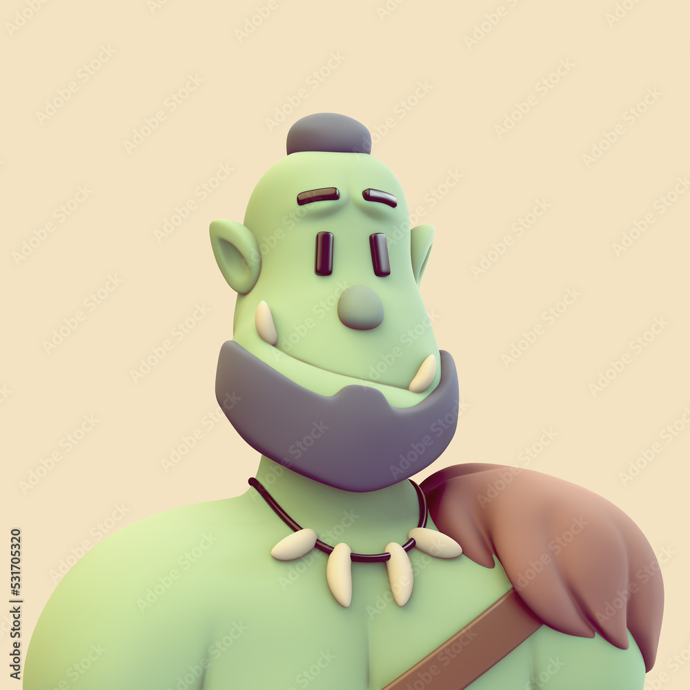 3d Orc Face