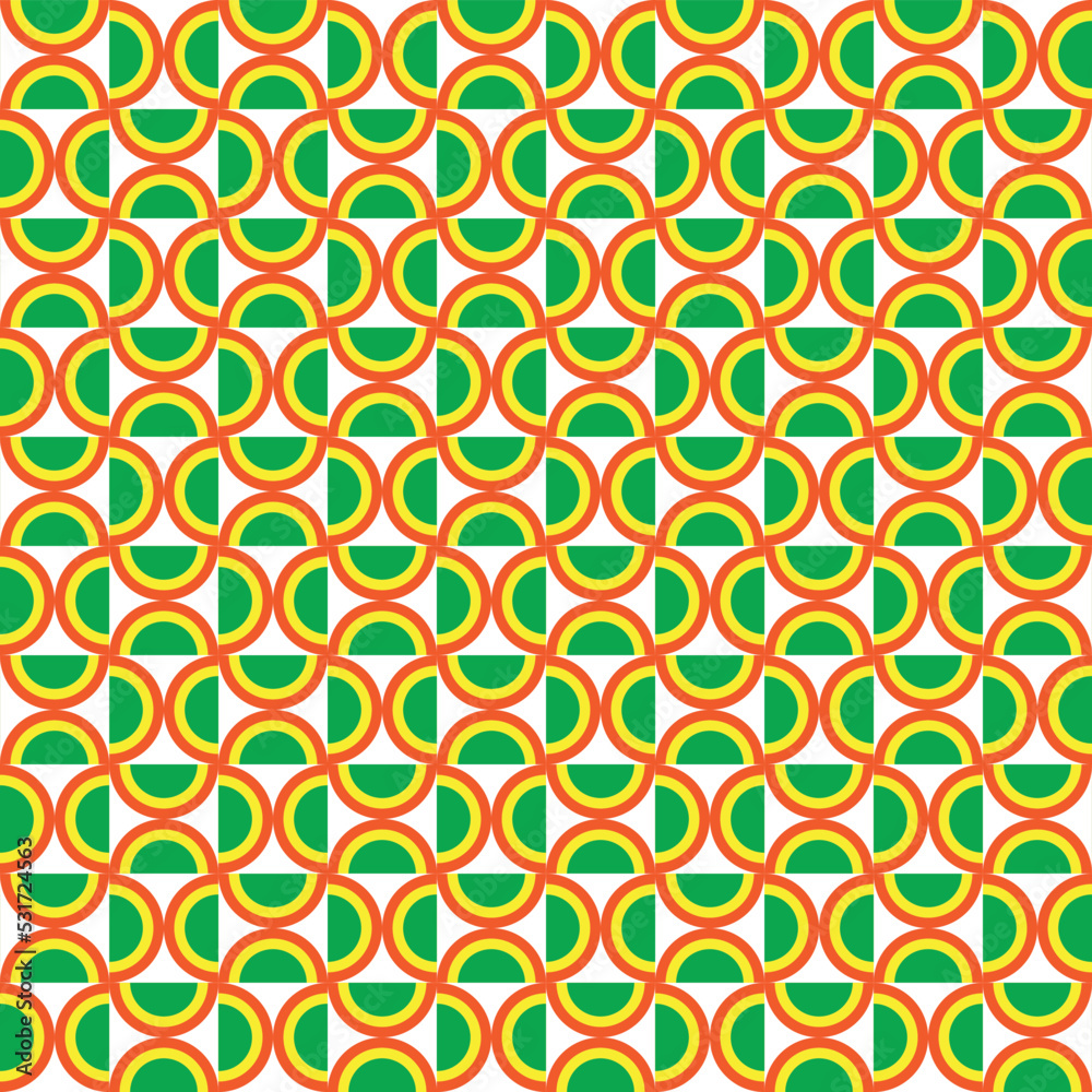 Colorful abstract half-circle pattern. Multicolor arc shape maze on ...