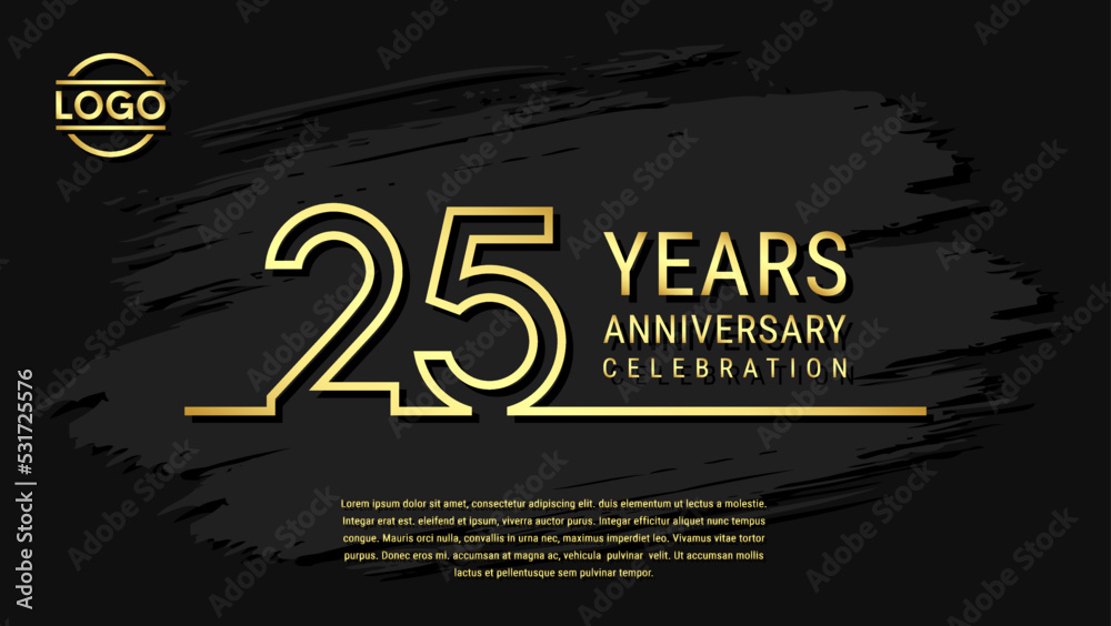 25 years anniversary celebration, anniversary celebration template ...