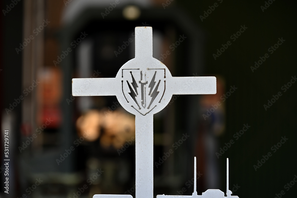 Emblem Cross to commemorate the fallen in the War time to remember ...