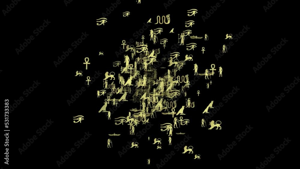 Isolated egypt hieroglyphs. Overlay. Ancient egypt symbols. Black ...