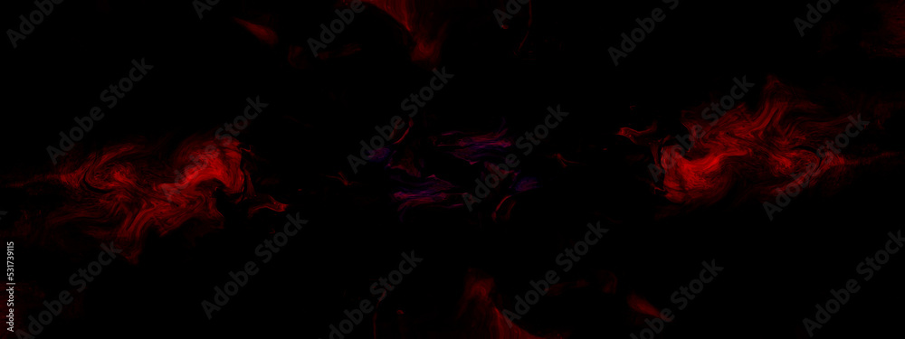 red smoke shapes isolated on dark background. cute colorful abstract ...