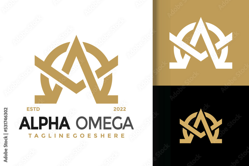 A Letter Omega Logo Design, brand identity logos vector, modern logo ...