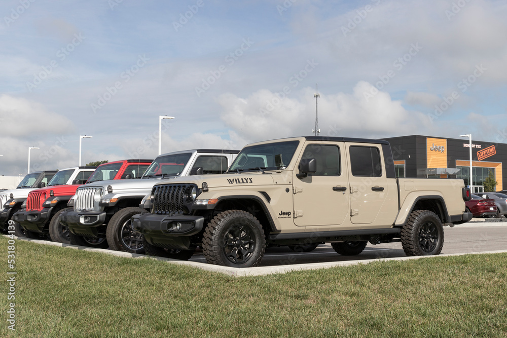 Jeep Gladiator display at a Stellantis dealer. The Jeep Gladiator ...