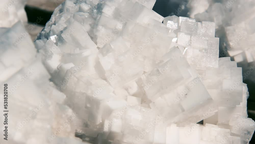Large Natural Crystals of Halite, showing Cubic Crystal Form, Salt ...