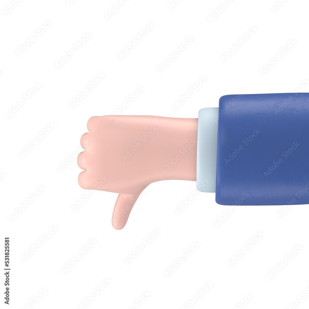 Transparent Backgrounds Mock-up.Dislike, negative, bad feedback or ...