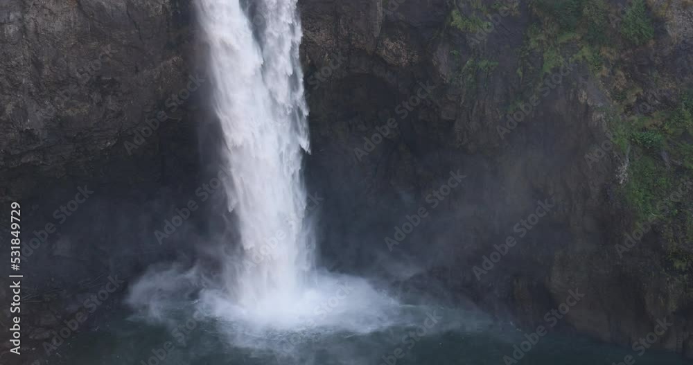 Snoqualmie Falls beautiful river Washington. Snoqualmie Falls a 268 ...