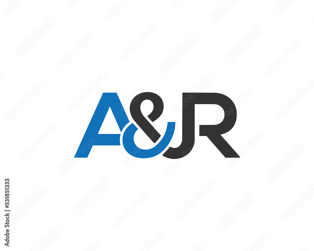 Letter A And R Logo Icon Design Template Elements Vector. Stock Vector ...