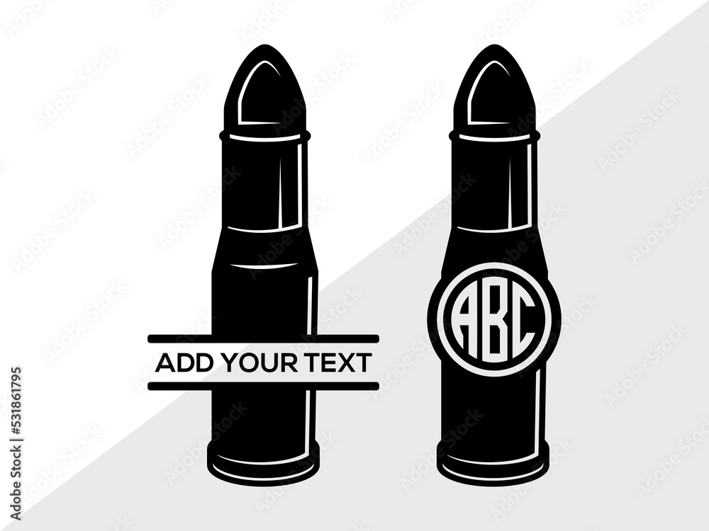 Bullet SVG, Gun Bullet Svg, Ammo Svg, Munition Svg, Bullets Sign Svg ...