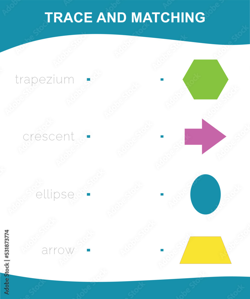 Printable worksheet trace and matching words with images. Educational ...