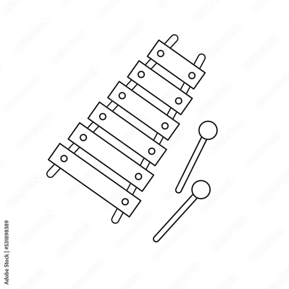 Xylophone Outline
