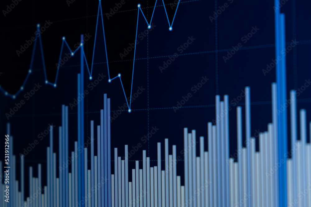 Photo & Art Print Line chart and bar chart, Succo Design