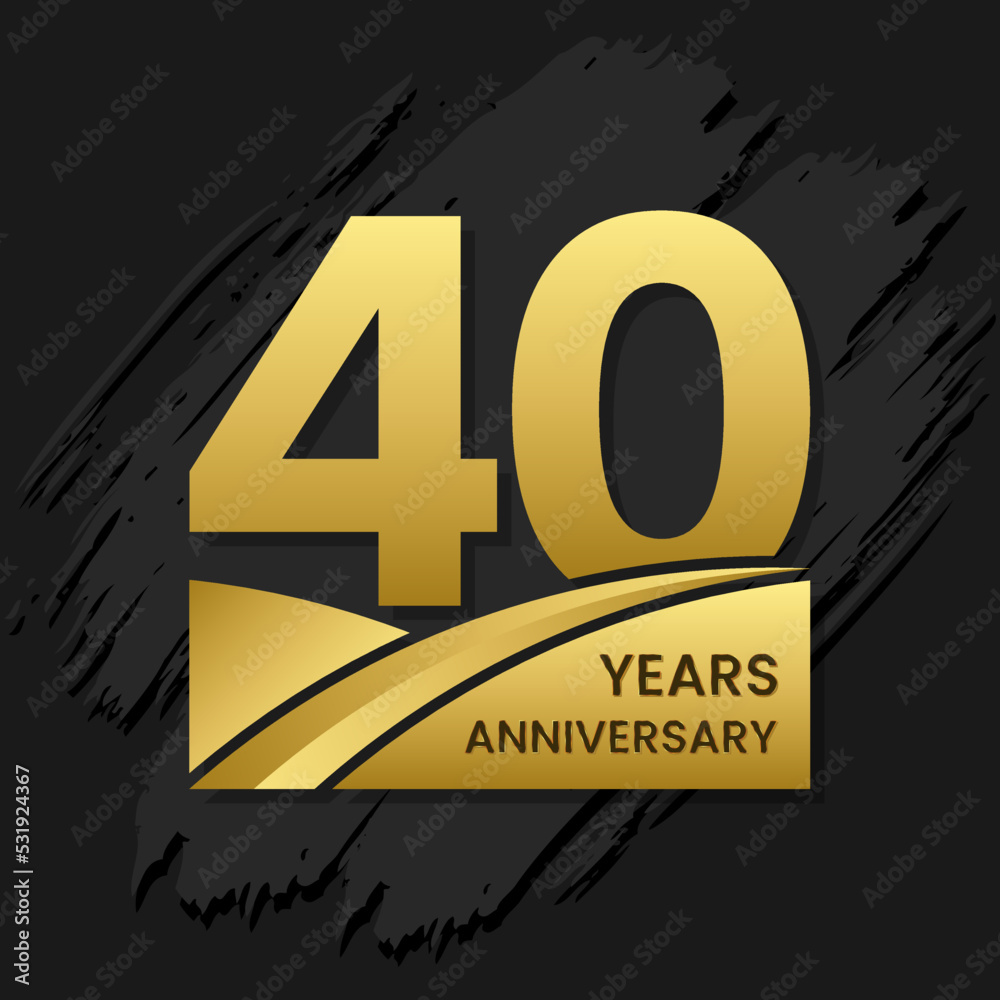40 years anniversary celebration, anniversary celebration template ...