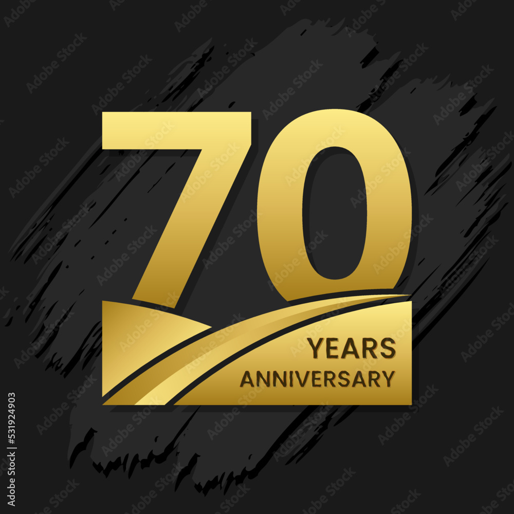 70 years anniversary celebration, anniversary celebration template ...
