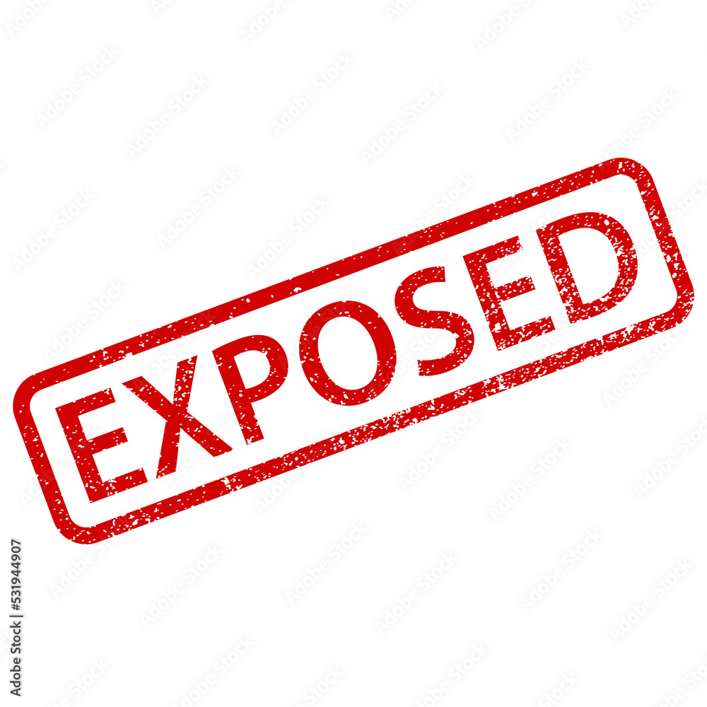 exposed red stamp Stock Illustration | Adobe Stock