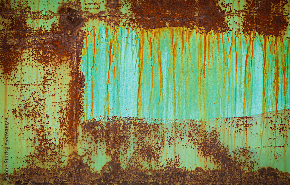 Rusty metal background, texture. Colored background - a very rusty ...