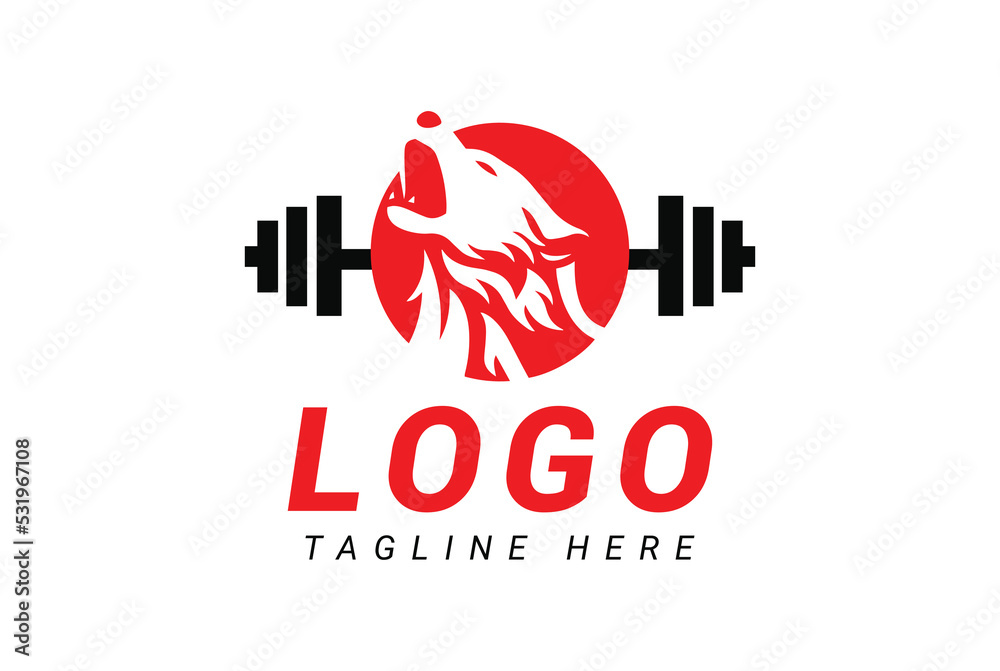 wolf pack logo design with white background Stock Vector | Adobe Stock wolf pack logo design with white background Stock Vector | Adobe Stock