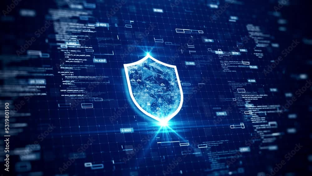 Cybersecurity Data Protection Technology Concept Internet Connection Online Network The Icons