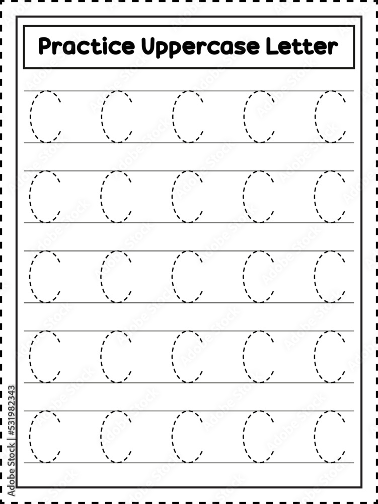 ABC Alphabet Letter Tracing. Handwriting practice for preschool kids ...