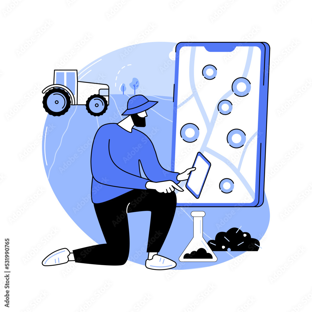 Soil sampling isolated cartoon vector illustrations. Stock Vector ...