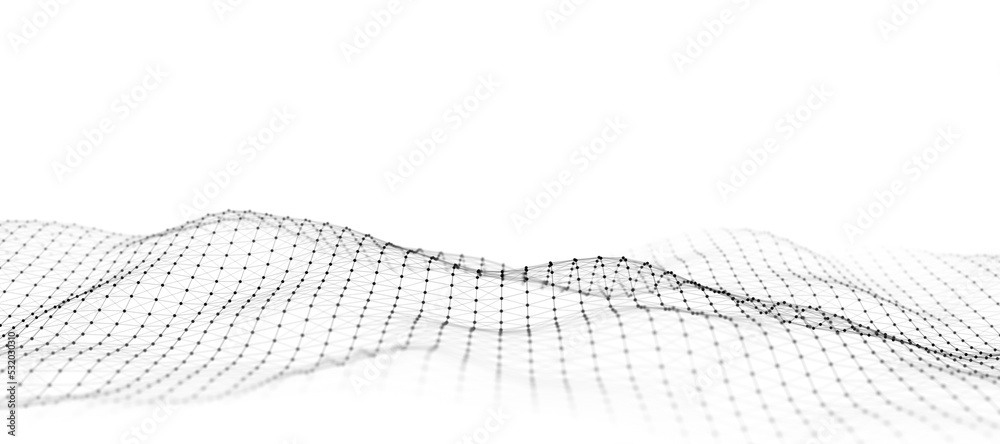 Photo & Art Print Technology white wave, Oleksii