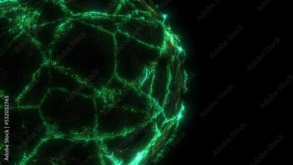 Abstract medicine background. Body cells under the microscope. Animated ...