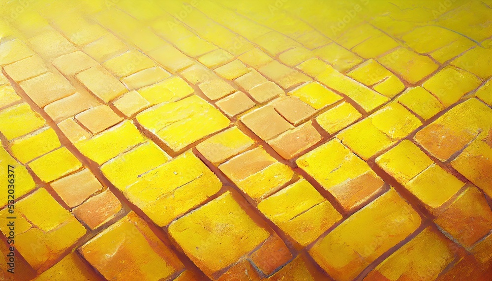 Yellow brick road background. Can be used as wallpaper Stock ...