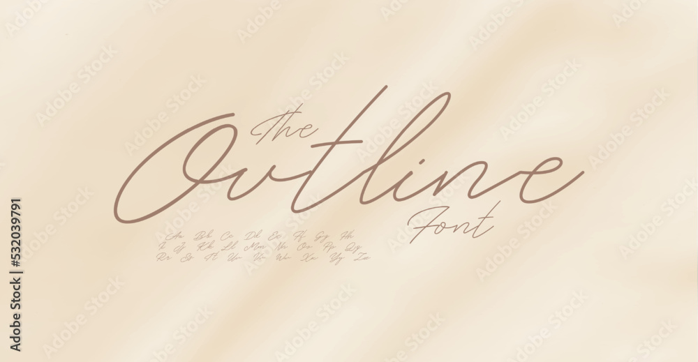 Handwritten font script alphabet. Simple pen drawing letters, cursive ...