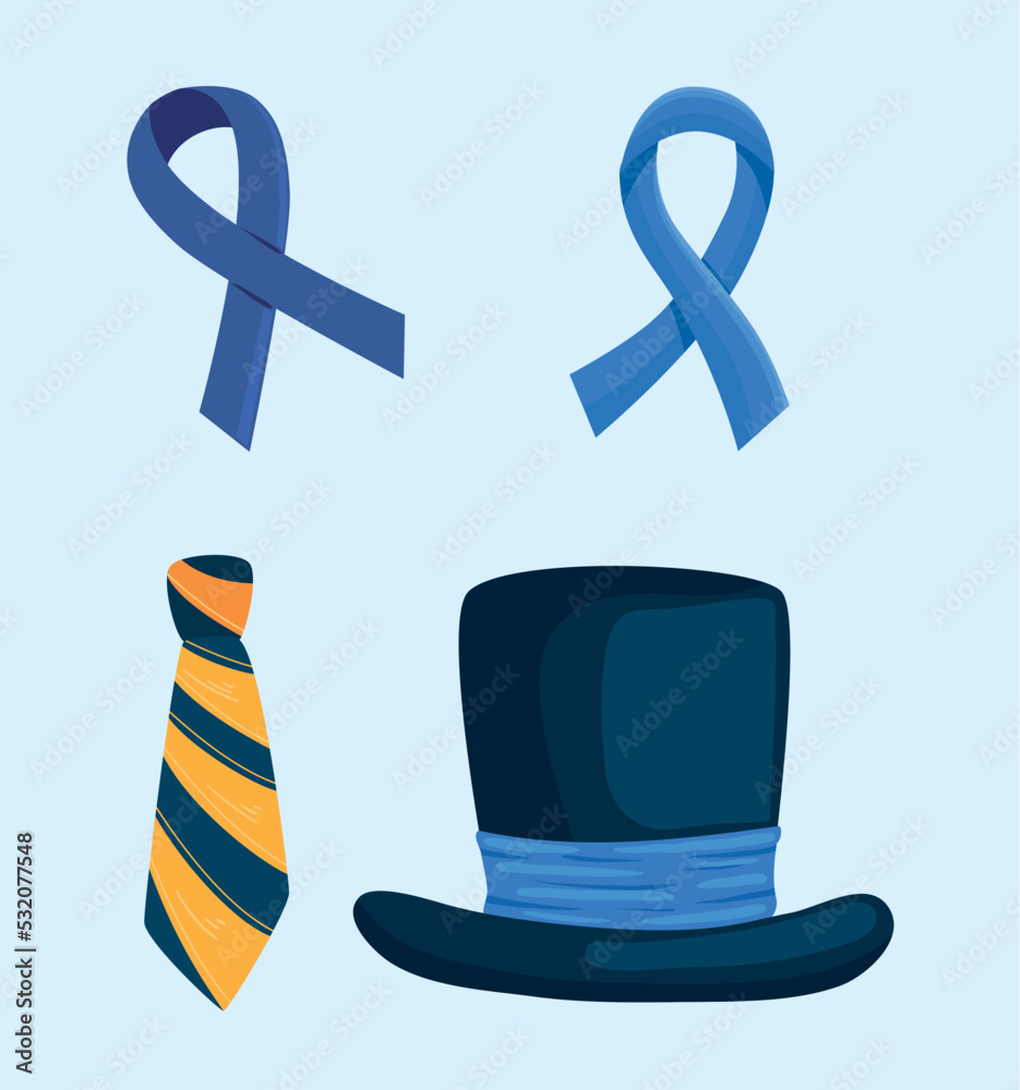 Poster four movember campaign icons – Wall Art | UkPosters