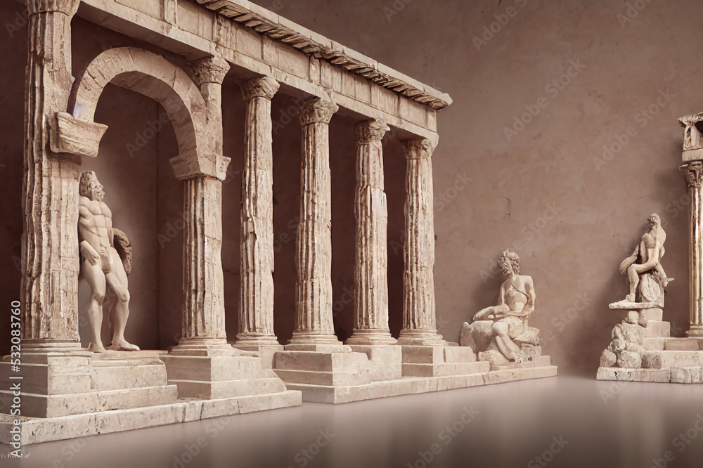 Structure of ancient Rome Stock Illustration | Adobe Stock