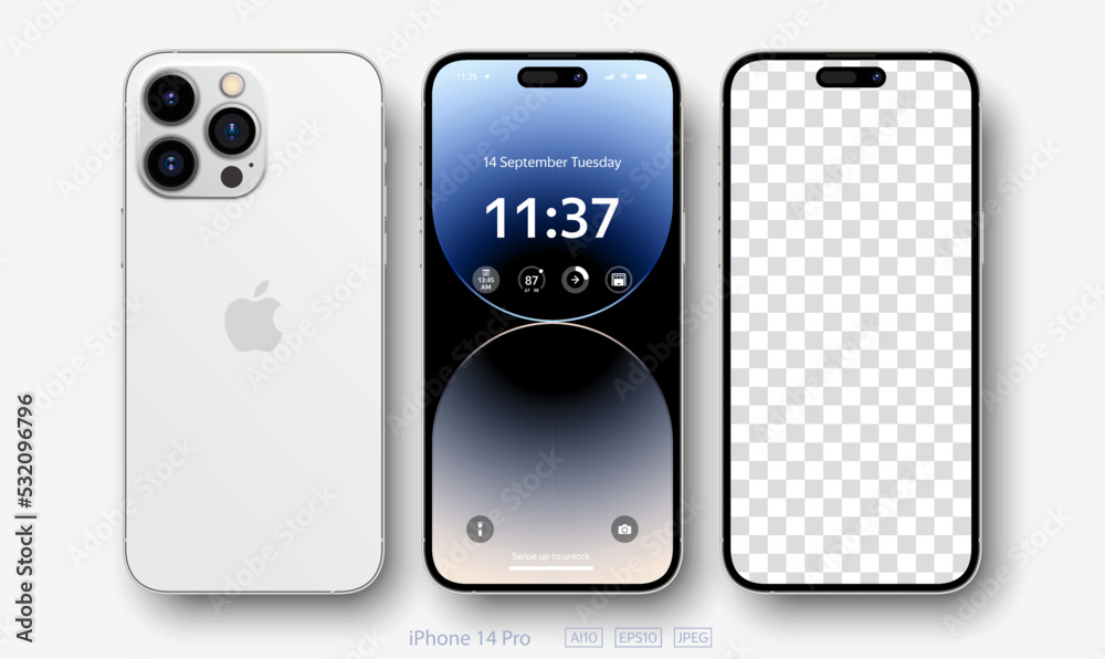 INDIA, GOA - SEPTEMBER 21, 2022: New smartphone pro / pro max Silver ...