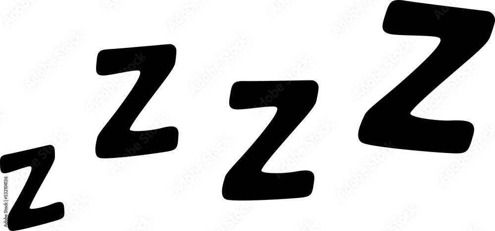 Sleep zzzz doodle symbol. Sleepy dream comic icon Stock Illustration ...