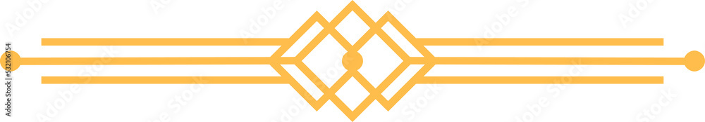 Ornamental line divider art nouveau page separator Stock Illustration ...