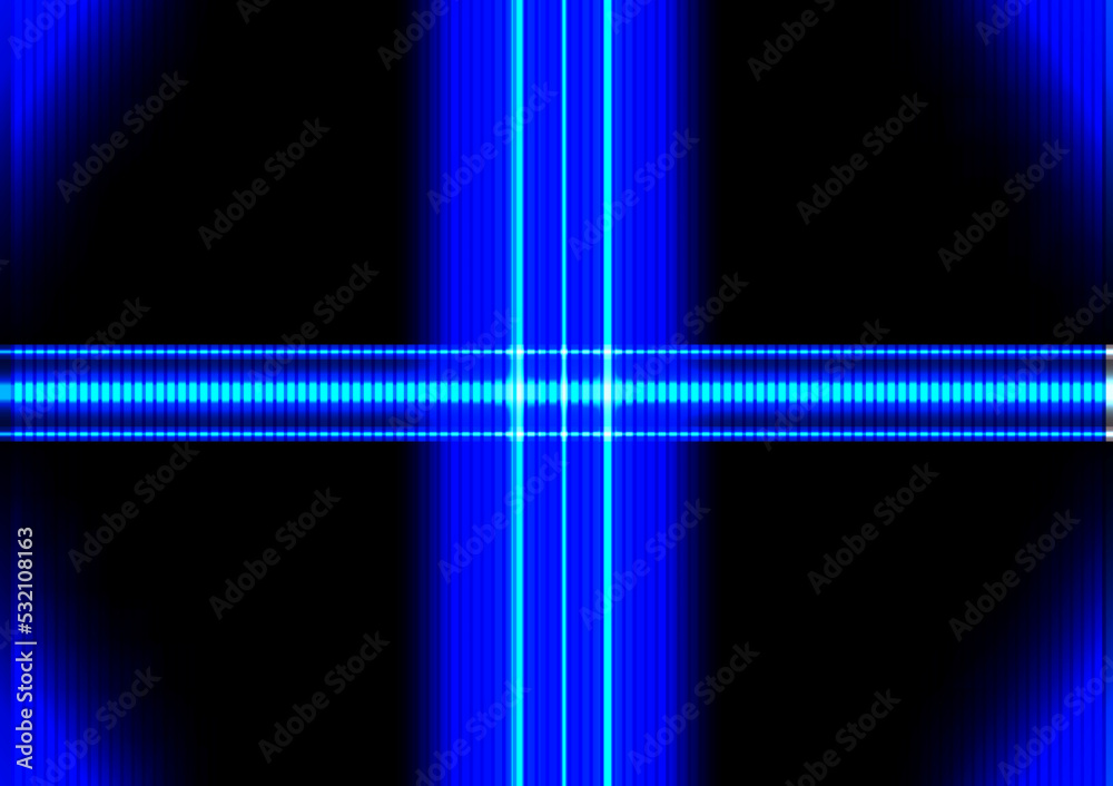 digital blue neon hitech line laser with ray light signal wave abstract ...