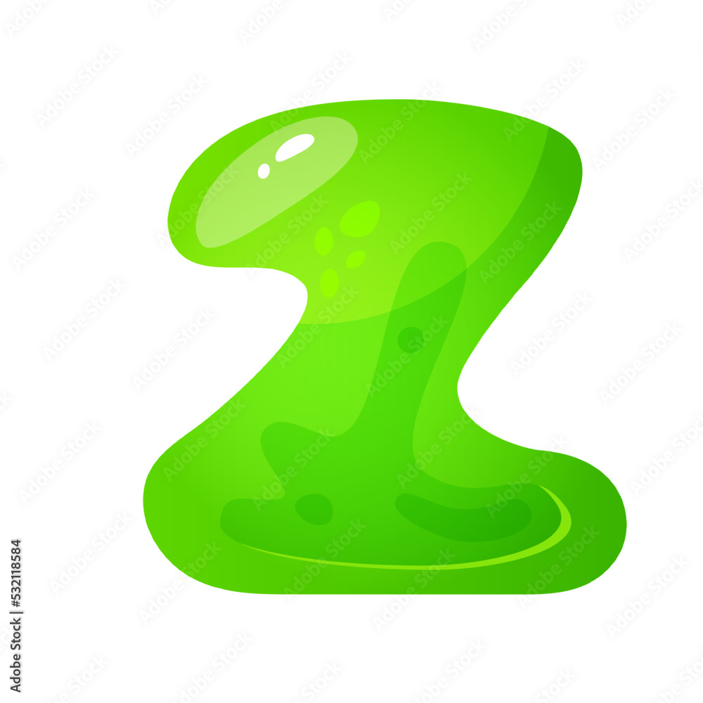 Jelly colorful alphabets, comic alphabet for children. Jelly bright ...