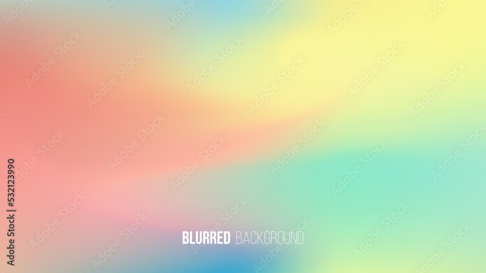 Blurred background with light vibrant color gradient for your creative ...