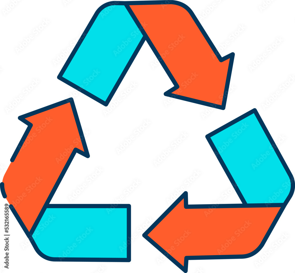 Vector Reduce Reuse Recycle Sign Stock Vector | Adobe Stock