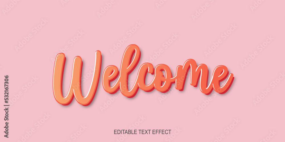 Welcome Banner with Pink Background Stock Vector | Adobe Stock