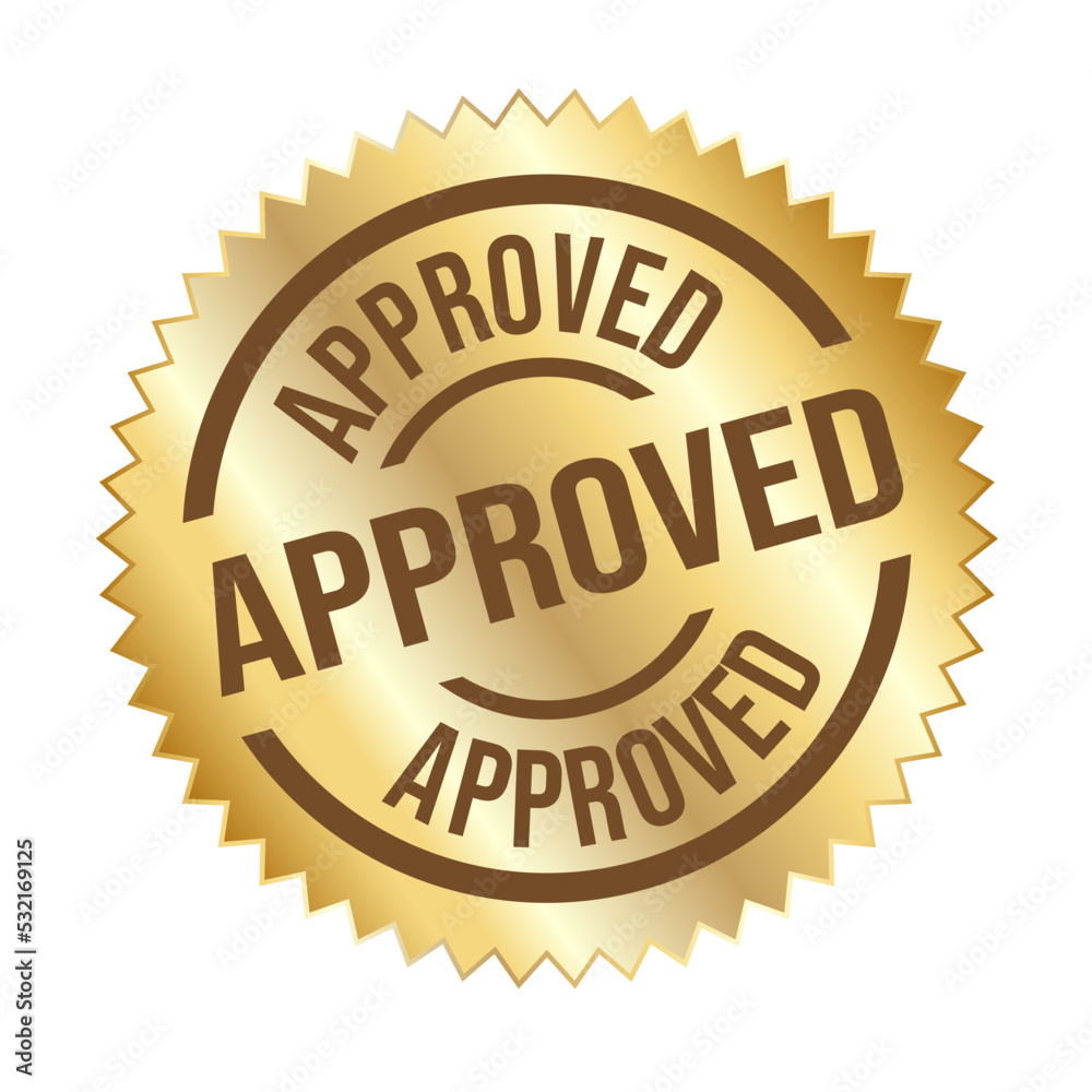 Approved Vector Art, Approved Stamp Vector Symbol Graphic Logo Design ...