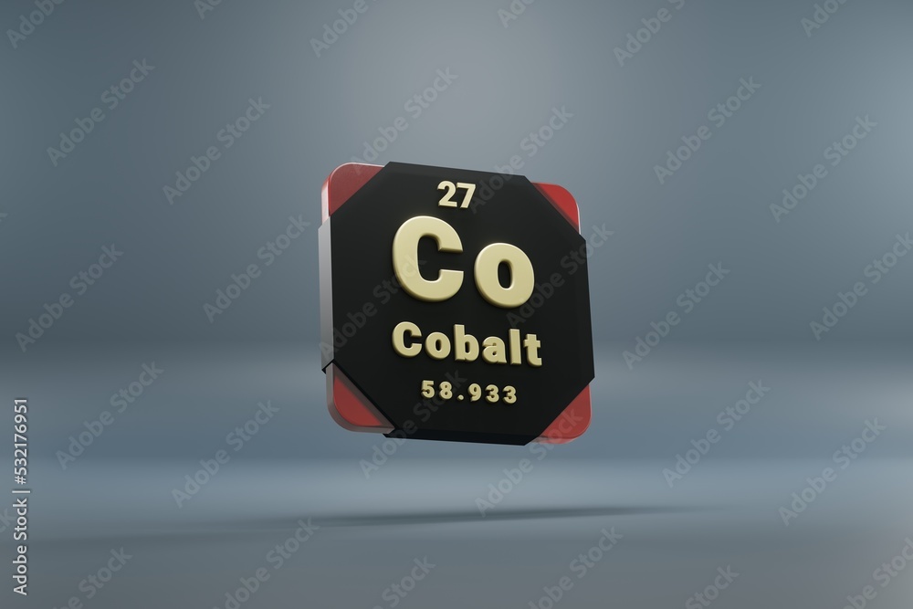 Beautiful abstract illustrations Standing black and red Cobalt element ...