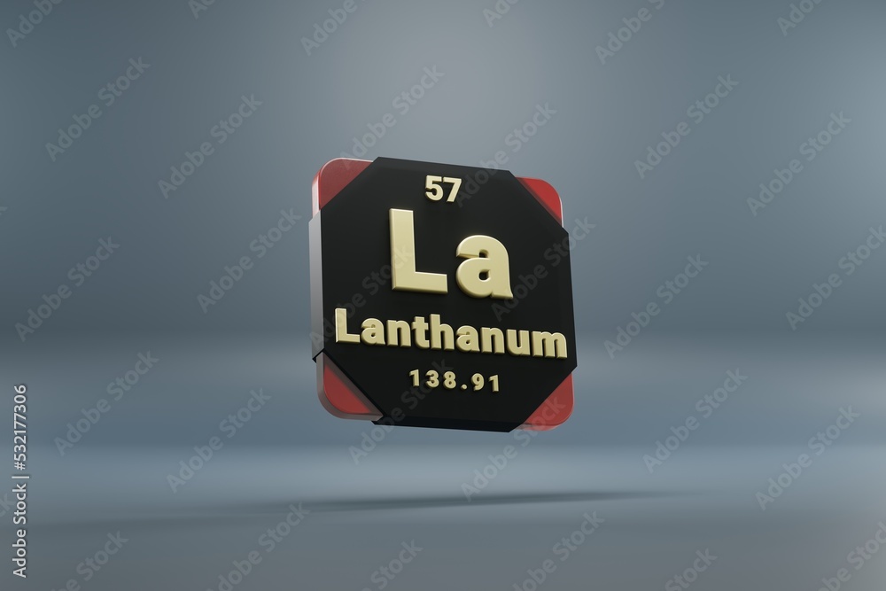 Beautiful abstract illustrations Standing black and red Lanthanum ...