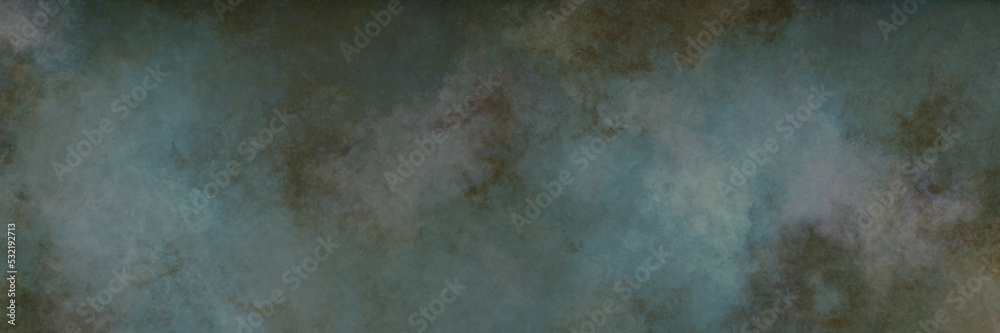 Grunge old dark blue grey paper parchment background with cloudy n ...