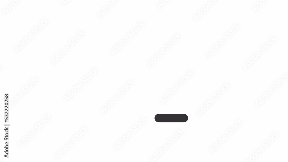 Animated remove linear ui icon. Delete unwanted user. Manage chat. Seamless loop 4k video with ...